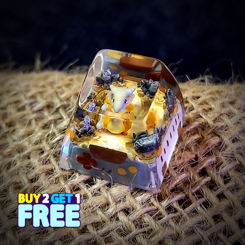 Cubone keycap, okemon keycap, pokemon cubone mechanical keyboard button ...