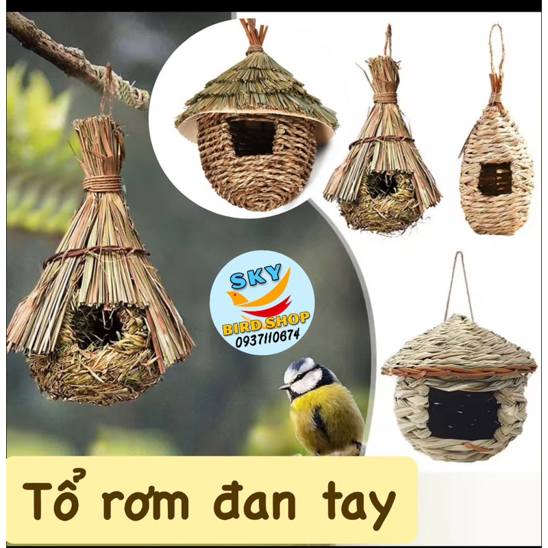 Natural Straw Nest (Many Patterns) For Birds Are Handcrafted, avi ...