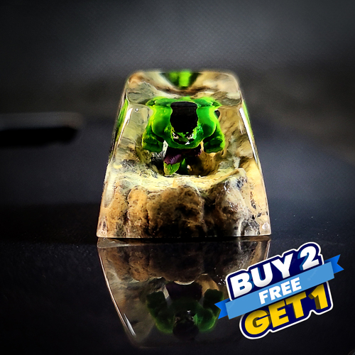 The hulk keycap, Blue Giant Mechanical Keyboard Button, mavel, anime ...
