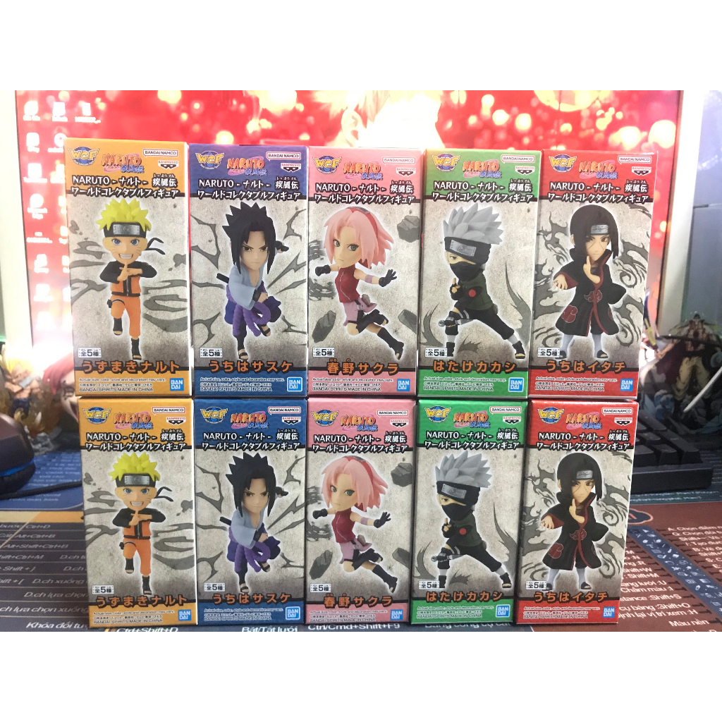 Wcf Naruto Model: Naruto, Sasuke, Sakura, Itachi, Kakashi Vol.1 ...