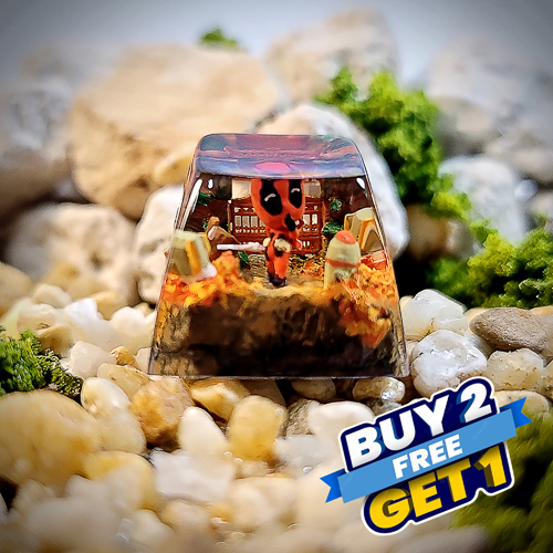 Deadpool keycap, mavel keycap, deadpool character mechanical keyboard ...