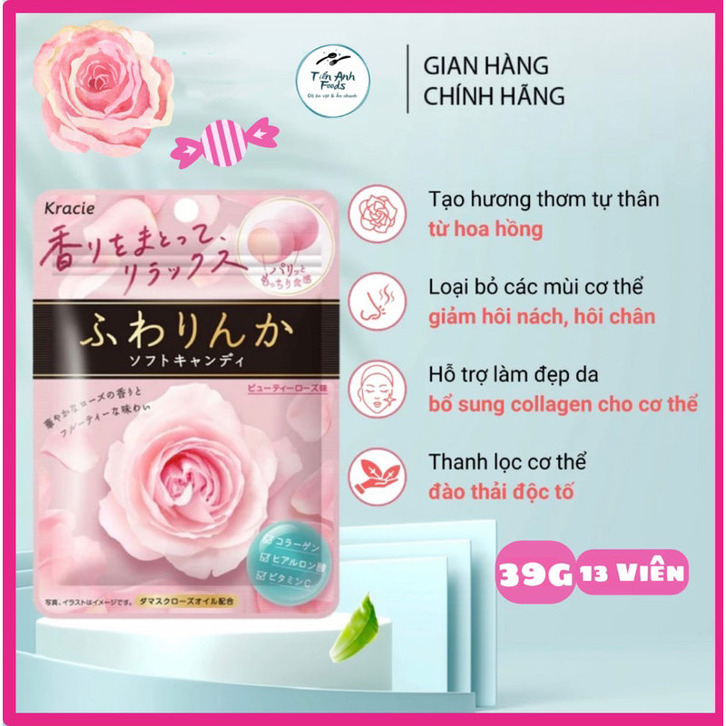 Body Fragrant Collagen Rose Candy (39g -13 Tablets) | Shopee Singapore
