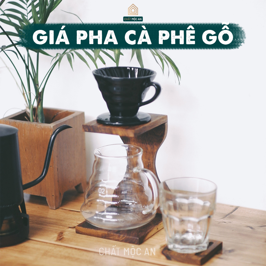 Coffee Filter Holder, V60 Pour Over Funnel Holder, Natural Wooden ...