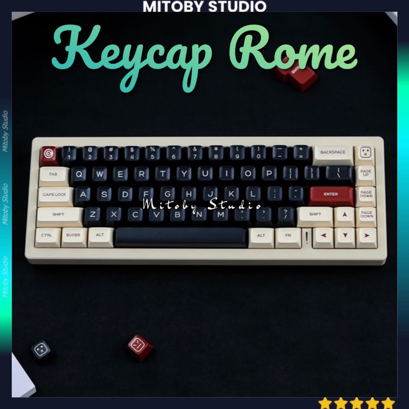 Sa ROMA Rome QXA Profile Keycap made of double shot PBT material used ...