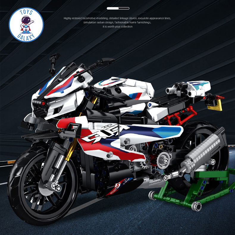 Assembling Toy Large Motorcycle Model BMW M1000RR / Ducati / Honda ...