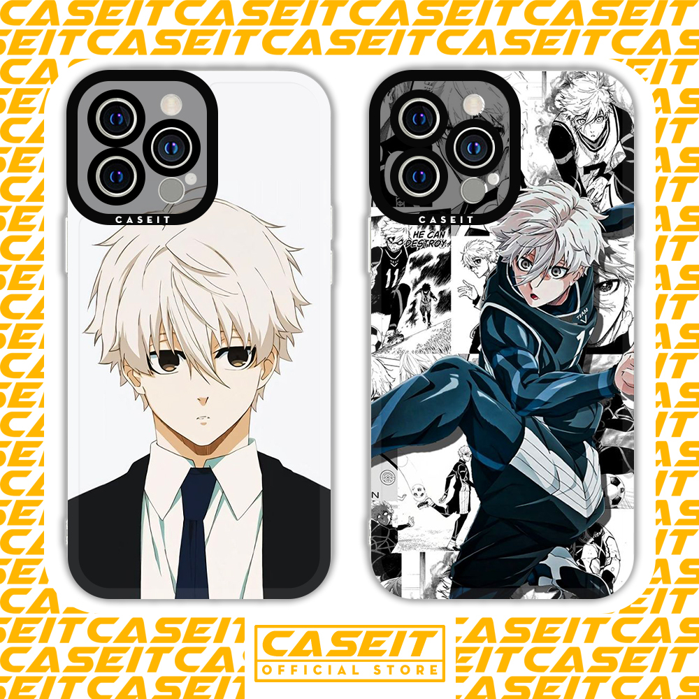 Caseit Anime Blue Lock Nagi Collage aesthetic square edge iphone case 8 ...