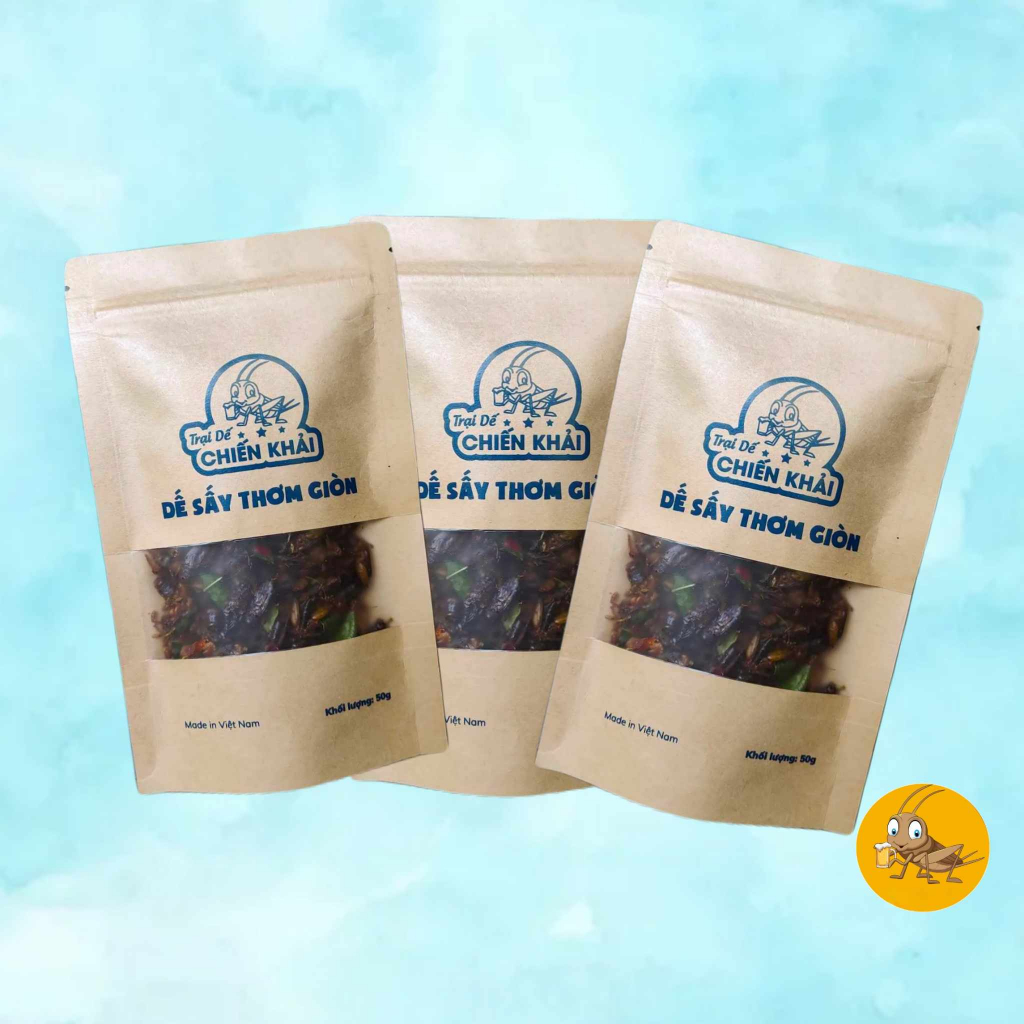 ComBo 3 Packs of Crispy Fragrant Dried Crickets - Delicious - Suitable ...