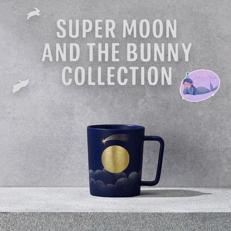 [Authentic] Starbucks MUG 14OZ (414ML) SUPER MOON RABBIT CHASING ...