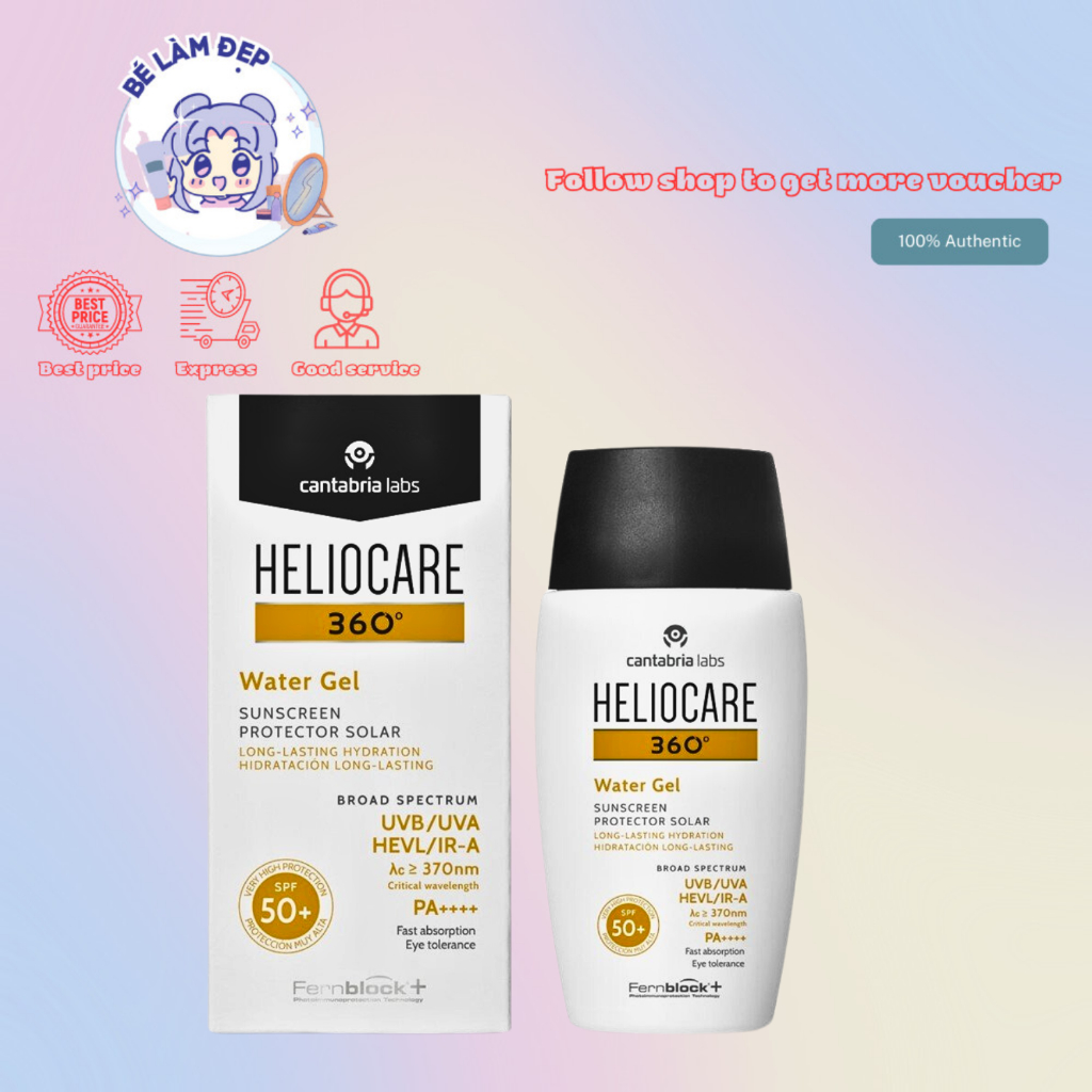 Heliocare 360 Protector Solar Long Suncream Lasting Hydration SPF 50 ...