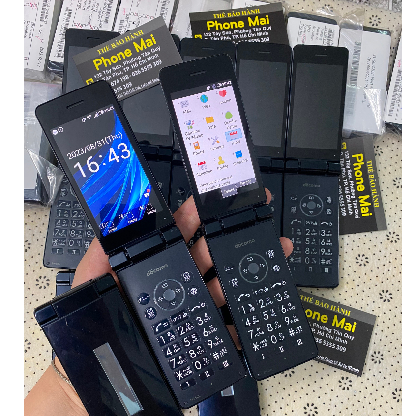 Docomo Flip Phone With 4G, Wifi – SH02L 1Sim Loud Speaker, Strong Wave ...