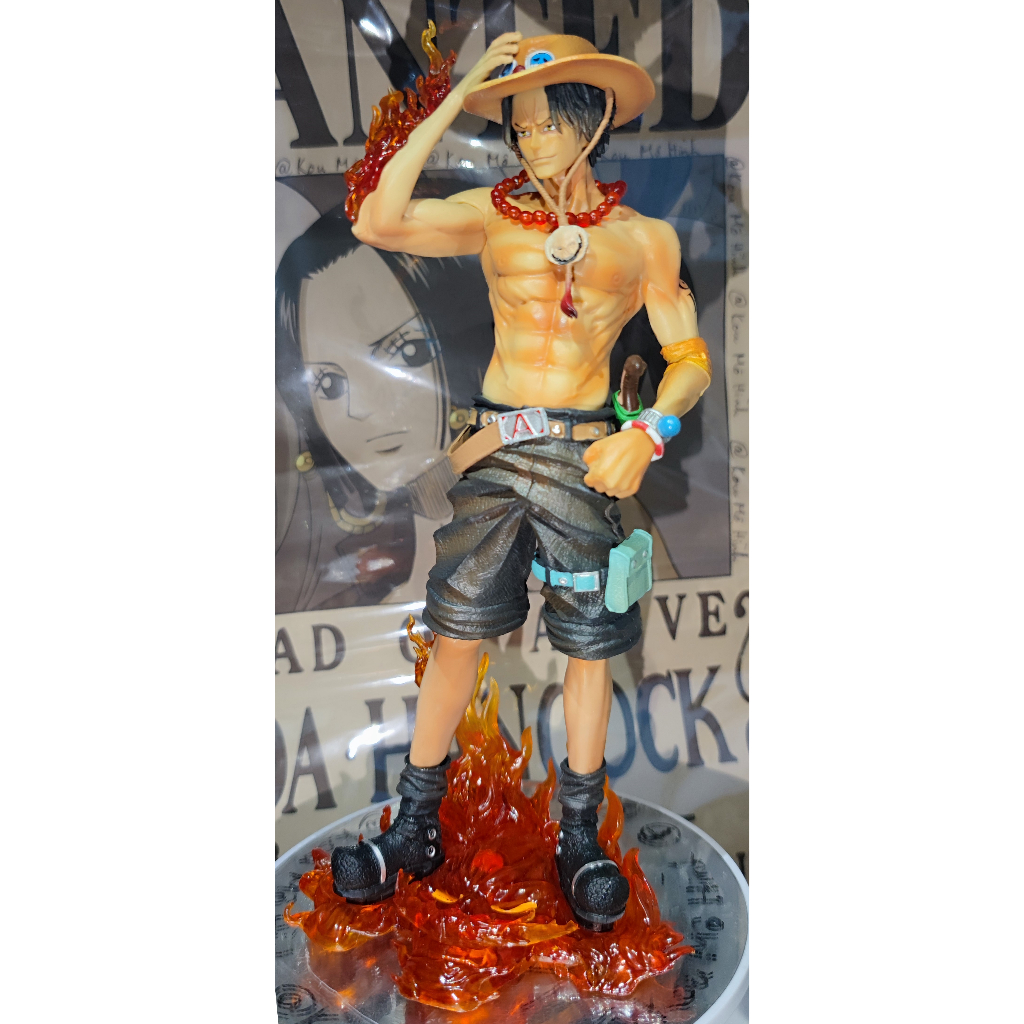 One piece Character Model - Ace Stand - Portgas D. Ace - Fire Right Ace ...