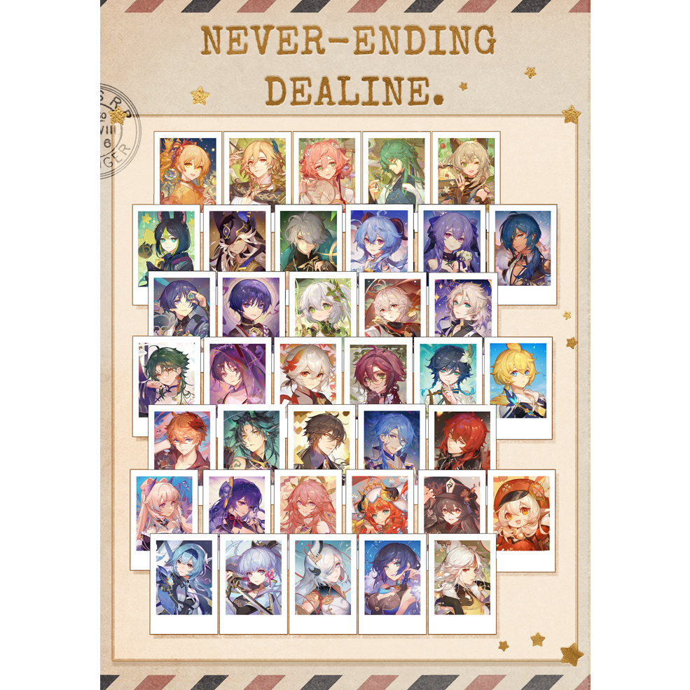 [Pola Gacha] Pack Pola Gacha Genshin Impact Toy Card | Shopee Singapore