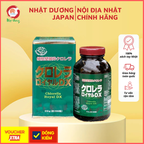 Japanese product Chlorella Royal Dx Green Algae Tablets 1550 Tablets ...