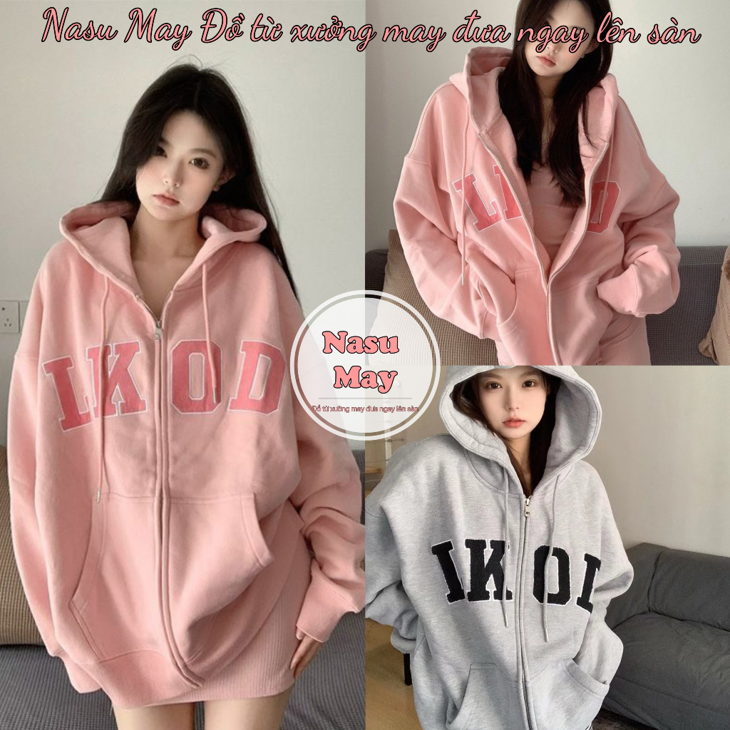LKOD Zip Hoodie Super Cute Fleece | Shopee Singapore