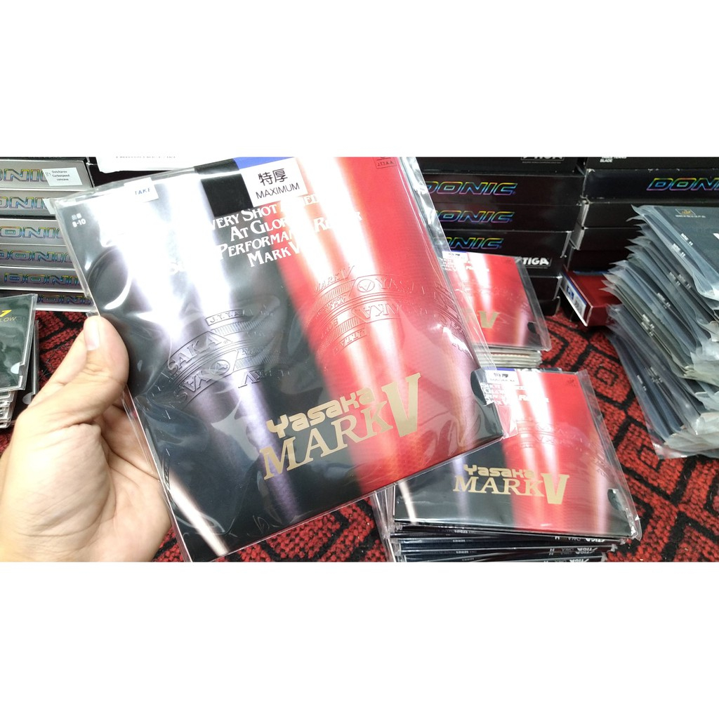 Genuine YASAKA MARK V table tennis rubber comes with [Milk glue when ...