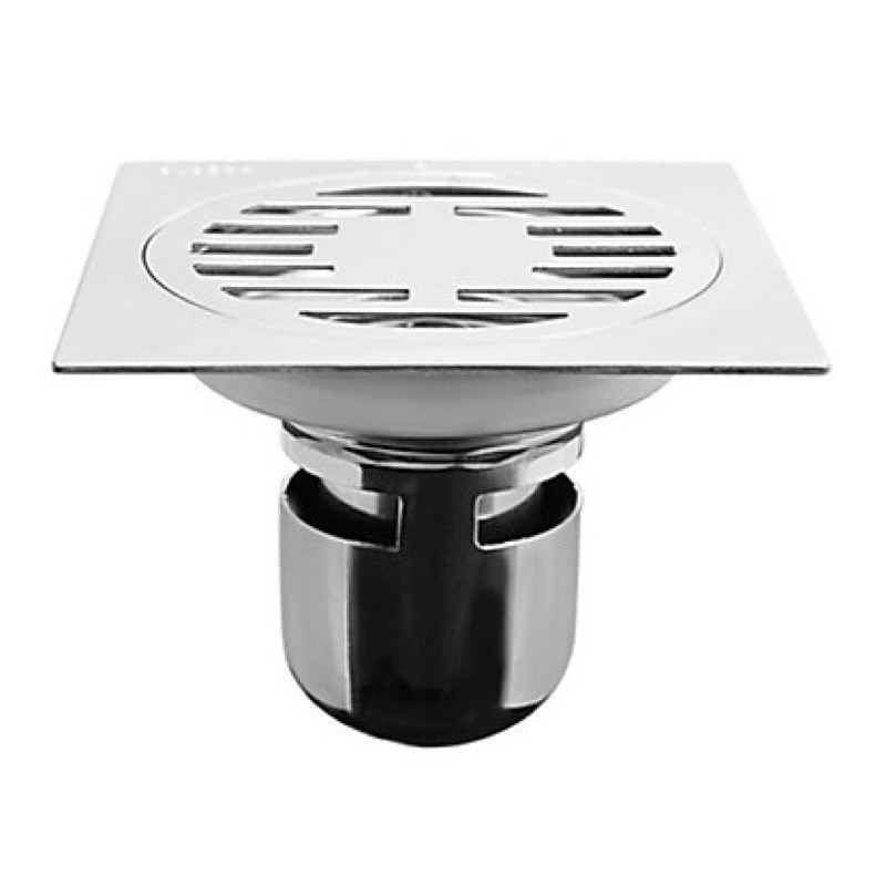 304 Stainless Steel Anti-Odor Floor Drain, Face 12x12CM (installed with ...
