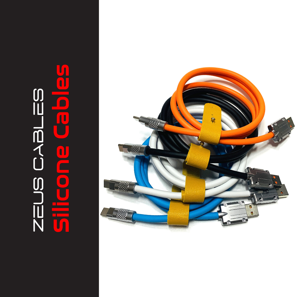 [Straight-Silicone] Straight Type C Mechanical Keyboard CUSTOM Cable ...
