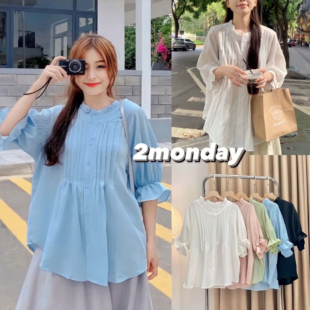 [VIDEO / Available] CHERY Super Beautiful Korean Style Ruffled Neck ...