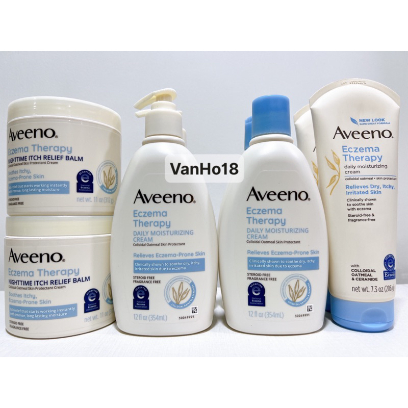 Aveeno Eczema Therapy dry skin and Eczema cream for adults | Shopee ...