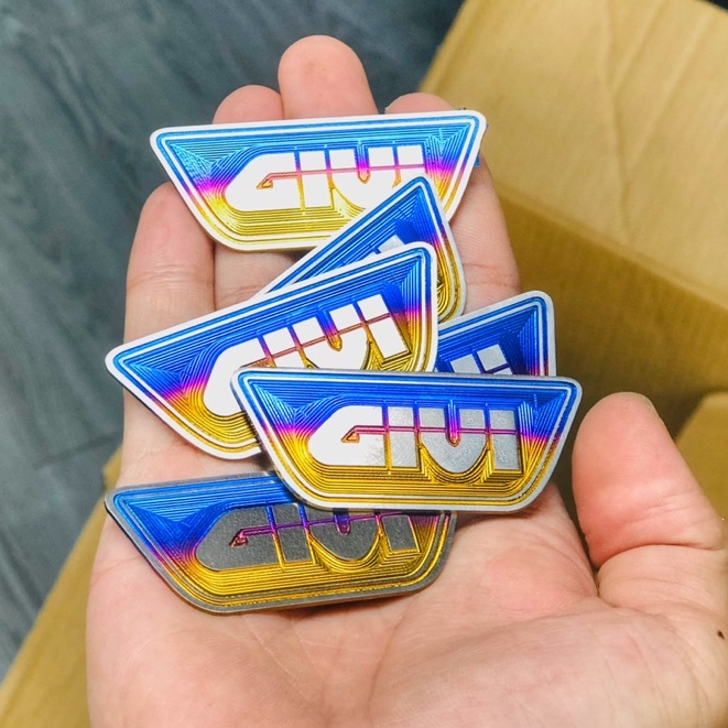 Givi Logo Titanium Stamp 3M Adhesive Likes to Replace Givi Logo Middle ...