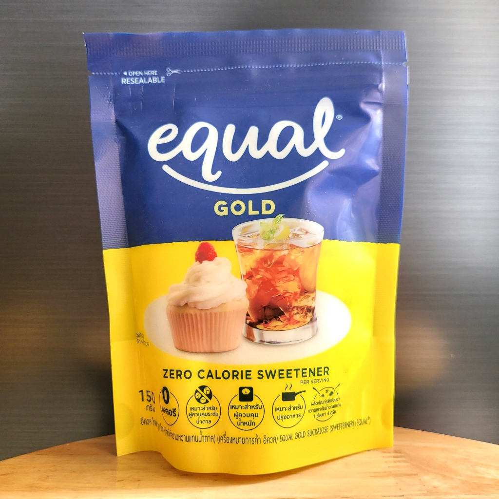 Equal - YELLOW bag 150g - ERYTHRITAOL DIET SUGAR 0 Calories / THAILAND ...