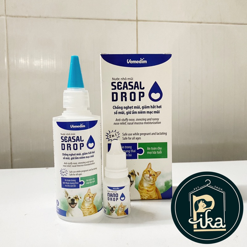 Seasal DROP Vemedim nasal cleaning solution for dogs and cats - Pika ...