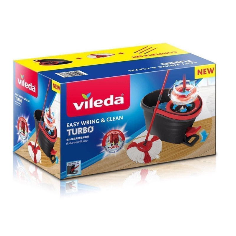 Vileda Turbo German mop with 3 mops, Smart Kaiyo rectangular mop ...