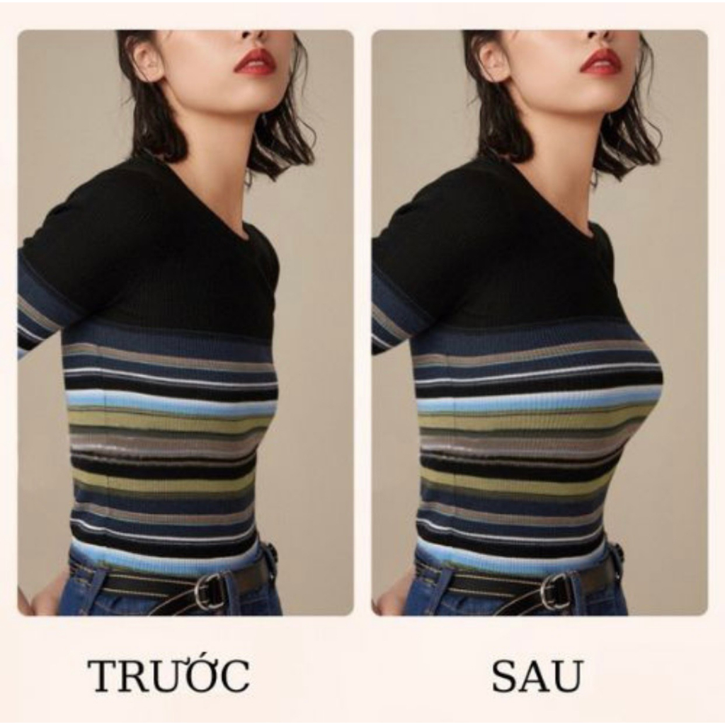 Free internal strap included - 6cm thick padded breast augmentation bra ...