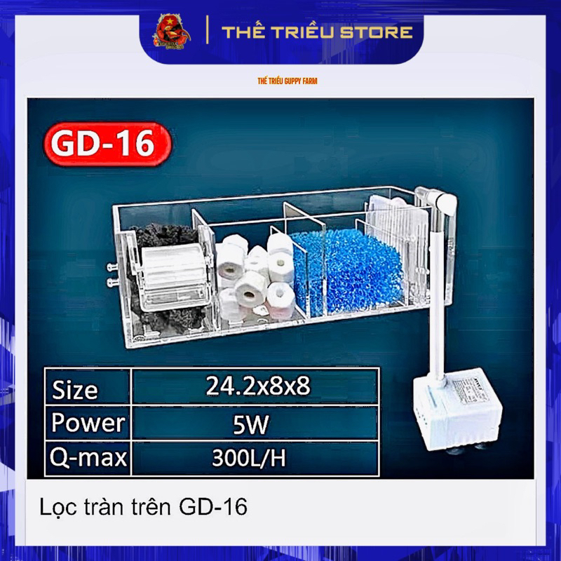 Overflow filter on Jeneca fish tank GD-15, GD-16, GD-17, GD-18, GD-19 ...