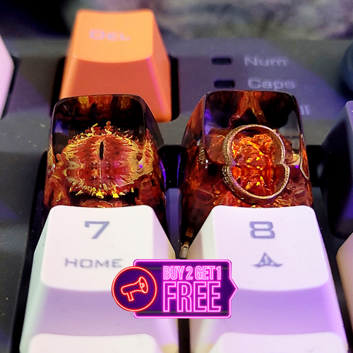 Keycap sauron Eye And ring of Dark Lord of the ring, keycap artisan ...