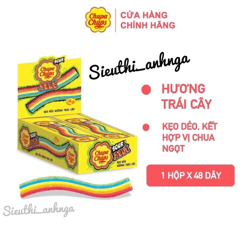 Chupa Chups Fruit Flavored Gummy Candy Box of 48 Bars x 8g | Shopee ...