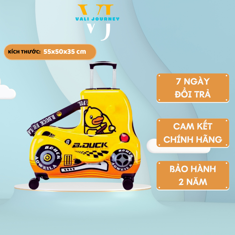 YELLOW B.DUCK children's travel suitcase 22 inches ABS plastic, YELLOW ...