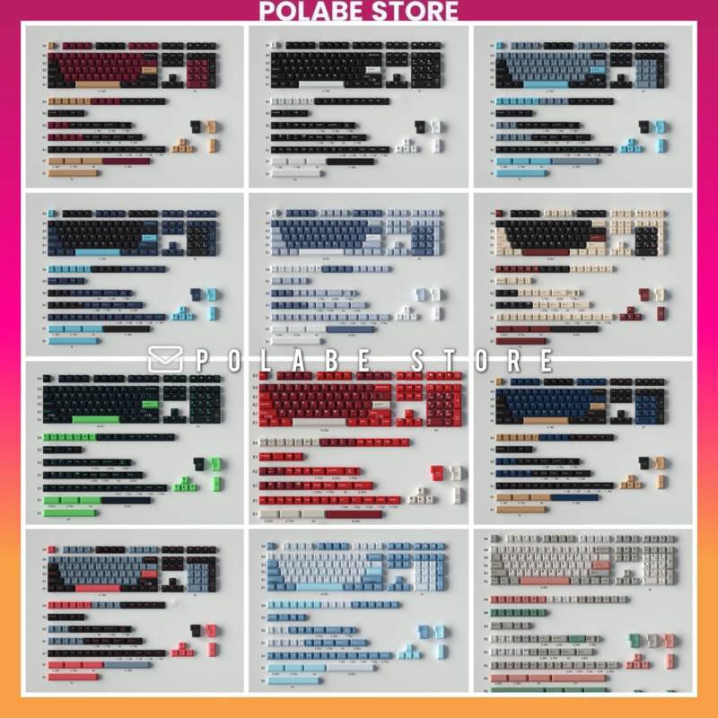 Keycap Cherry Denim Cherry profile mechanical keyboard, material PBT ...