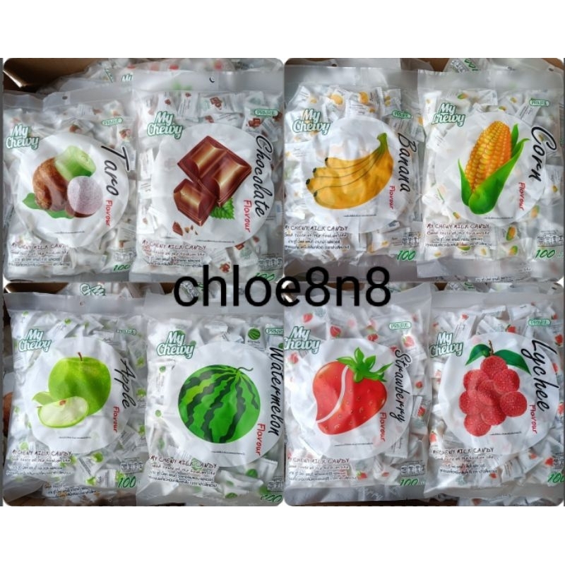 (Date 2026) My chewy fruit gummy milk candy 100 tablets 360g | Shopee ...