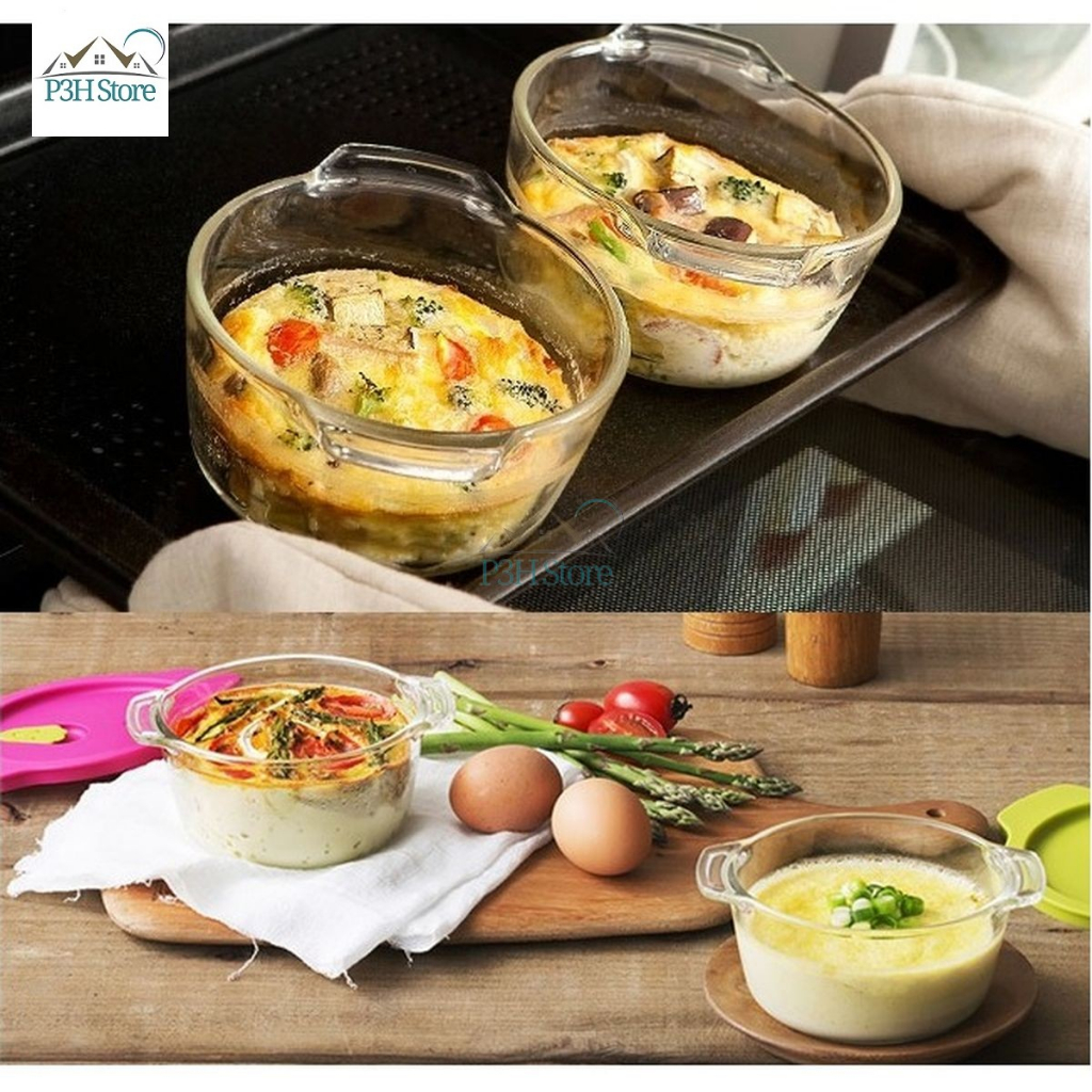 Llg506y Lock&Lock steamed egg glass box, microwave, heat resistant ...