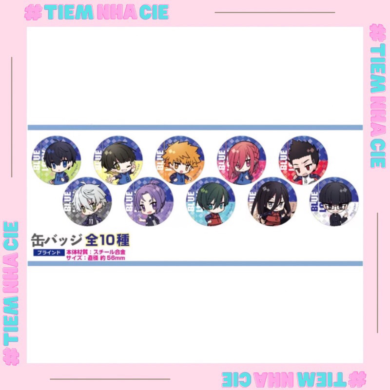 [TIEMNHACIE Hcm] Blue Lock Striker No. 1 chibi dignity badge | Shopee ...