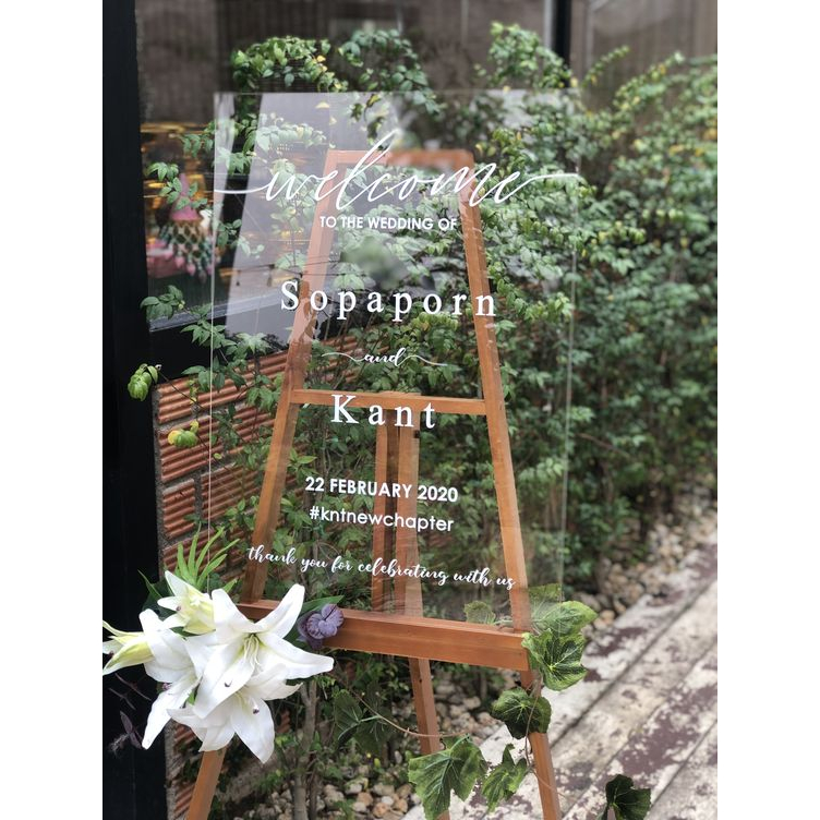 Transparent MICA Welcome Board, Gate Board, Wedding Welcome Board ...