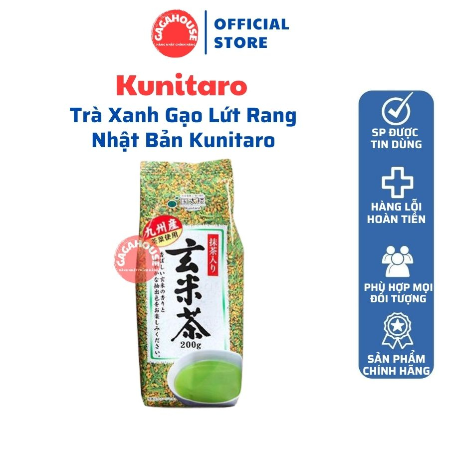 Kunitaro Japanese Roasted Brown Rice Green Tea 200g Pack | Shopee Singapore