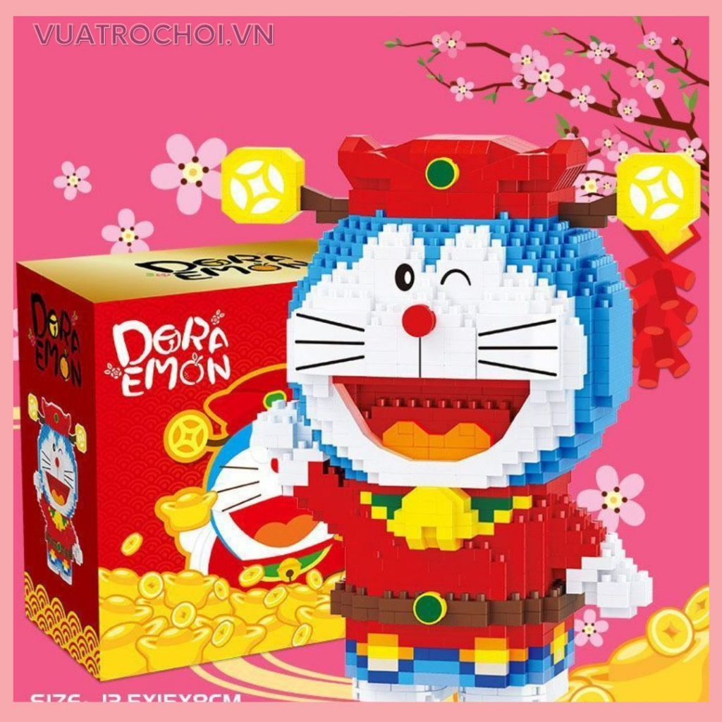 Doraemon God of Wealth - Adorable Doraemon Robot Cat Assembling Toy Set ...