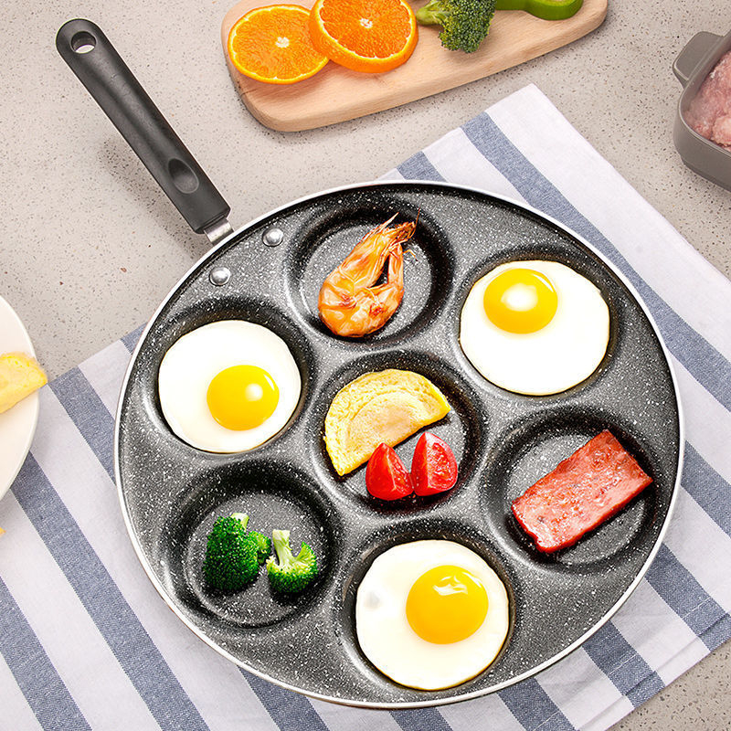 7-compartment Non-Stick Egg Frying Pan, round pan for all types of ...