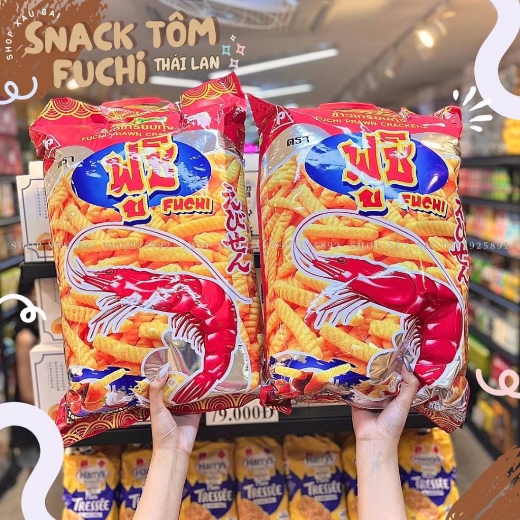 Thai Fuchi Prawn Crackers Lobster Snack 110g - 600g | Shopee Singapore