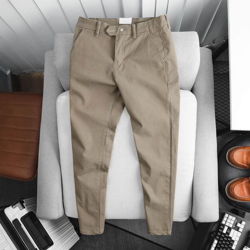 High quality men's khaki pants with slim fit, smooth and cool khaki ...