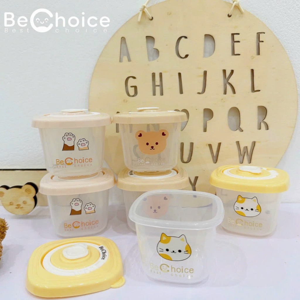 Bechoice 120ml microwaveable baby food freezer box, baby food freezer ...