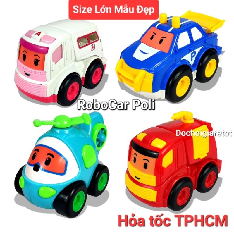 Toy car robocar poli set 4 multi-color inertial rescue squad super cute ...