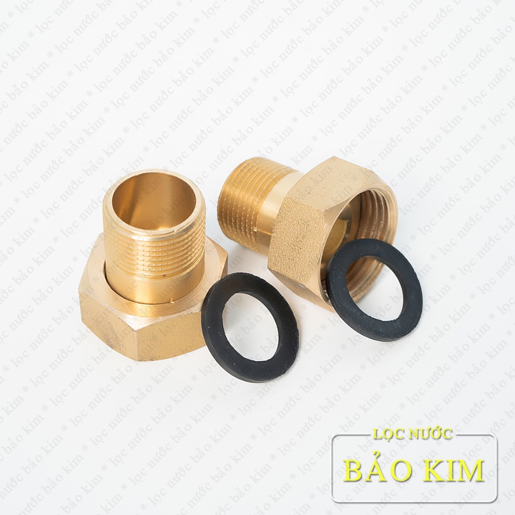 Brass connector, water meter tail internal thread 34 (1'') external ...