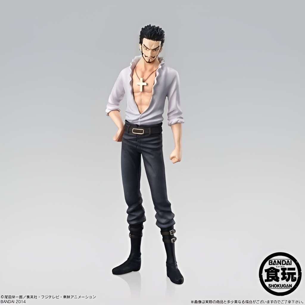 Genuine Bandai Dracule Mihawk Super One Piece Styling Model 15cm ...