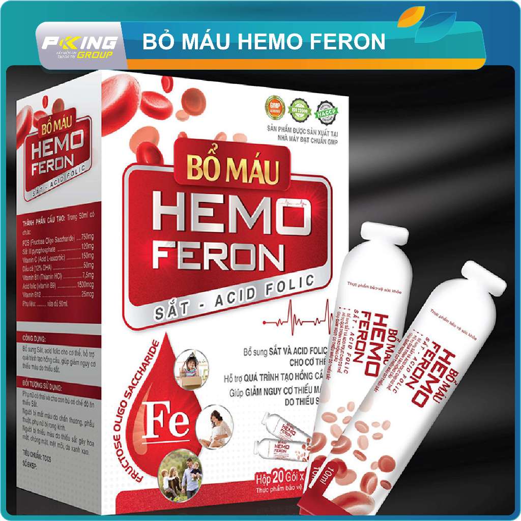 Hemo FERON Iron and Blood Supplement Supports Red Blood Cell Creation ...