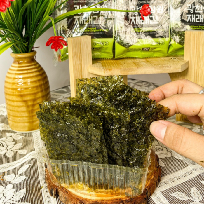 Seaweed Ready To Eat Korean Dried Rice Roll SAMWOON FOOD - Green Flavor ...