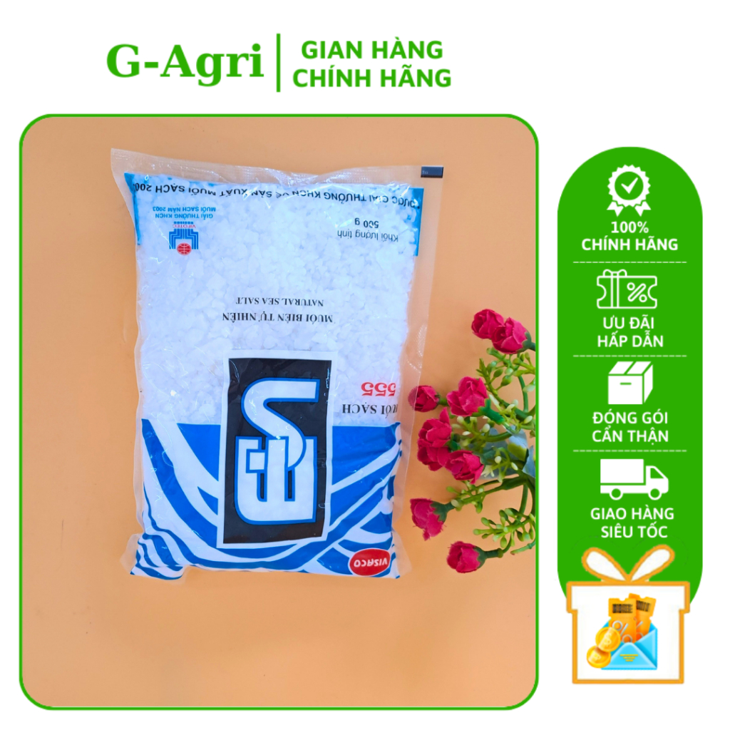 Natural Sea Salt 555 Visaco 500G Made from Clean Salt Granules ...