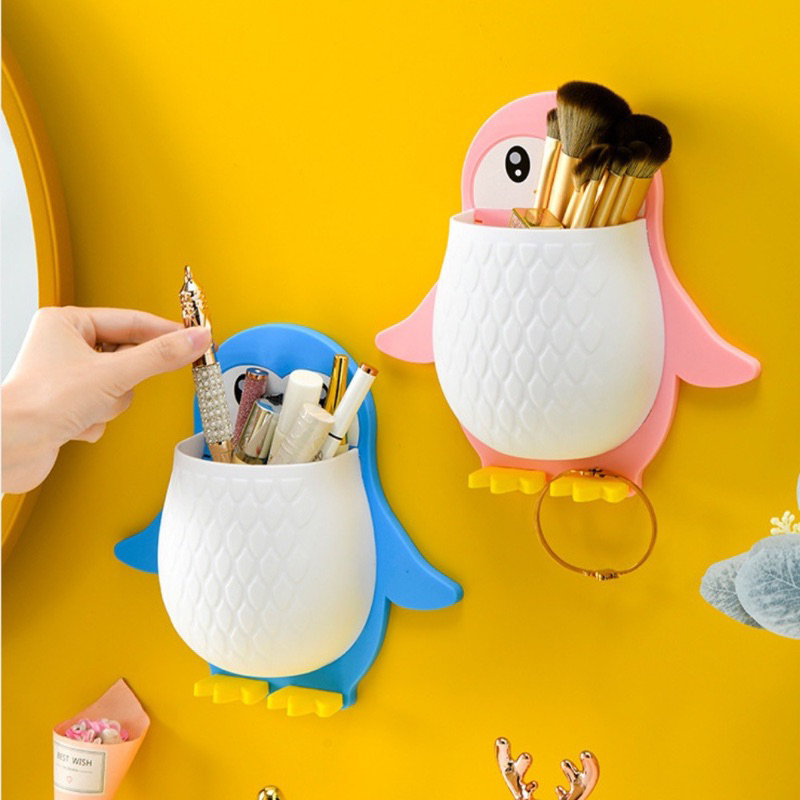 Multi-purpose wall shelf, penguin-shaped wall shelf for storing ...